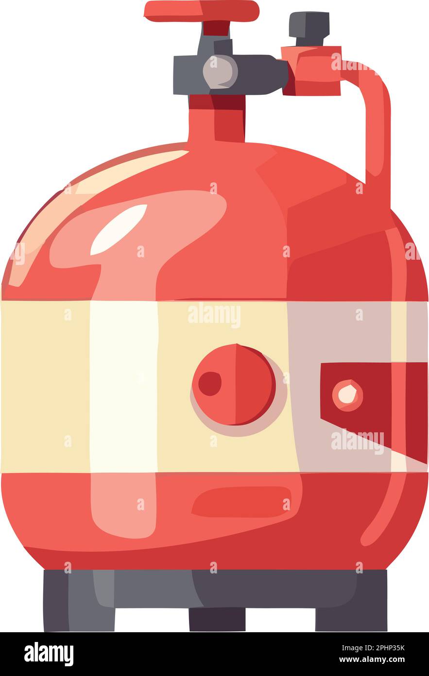 red tank with gauge Stock Vector Image & Art - Alamy