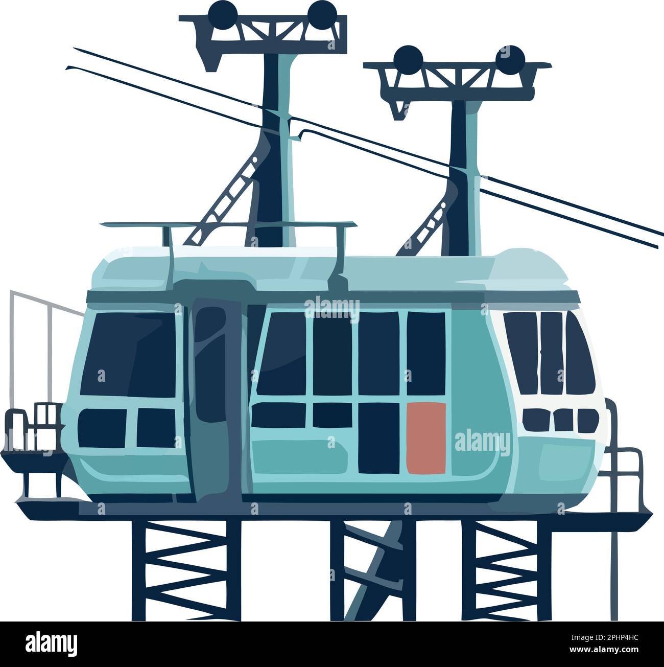 cableway station transport Stock Vector Image & Art - Alamy