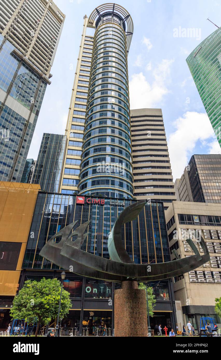 Struggle for Survival (1988) by Aw Tee Hong in Raffles Place, Singapore ...