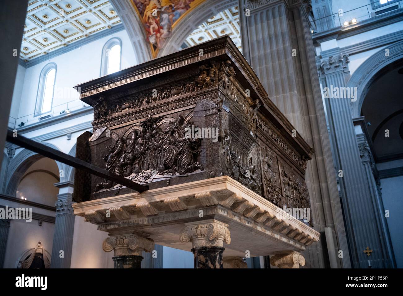 The Resurrection Pulpit begun by Donatello, one of his last works, in ...