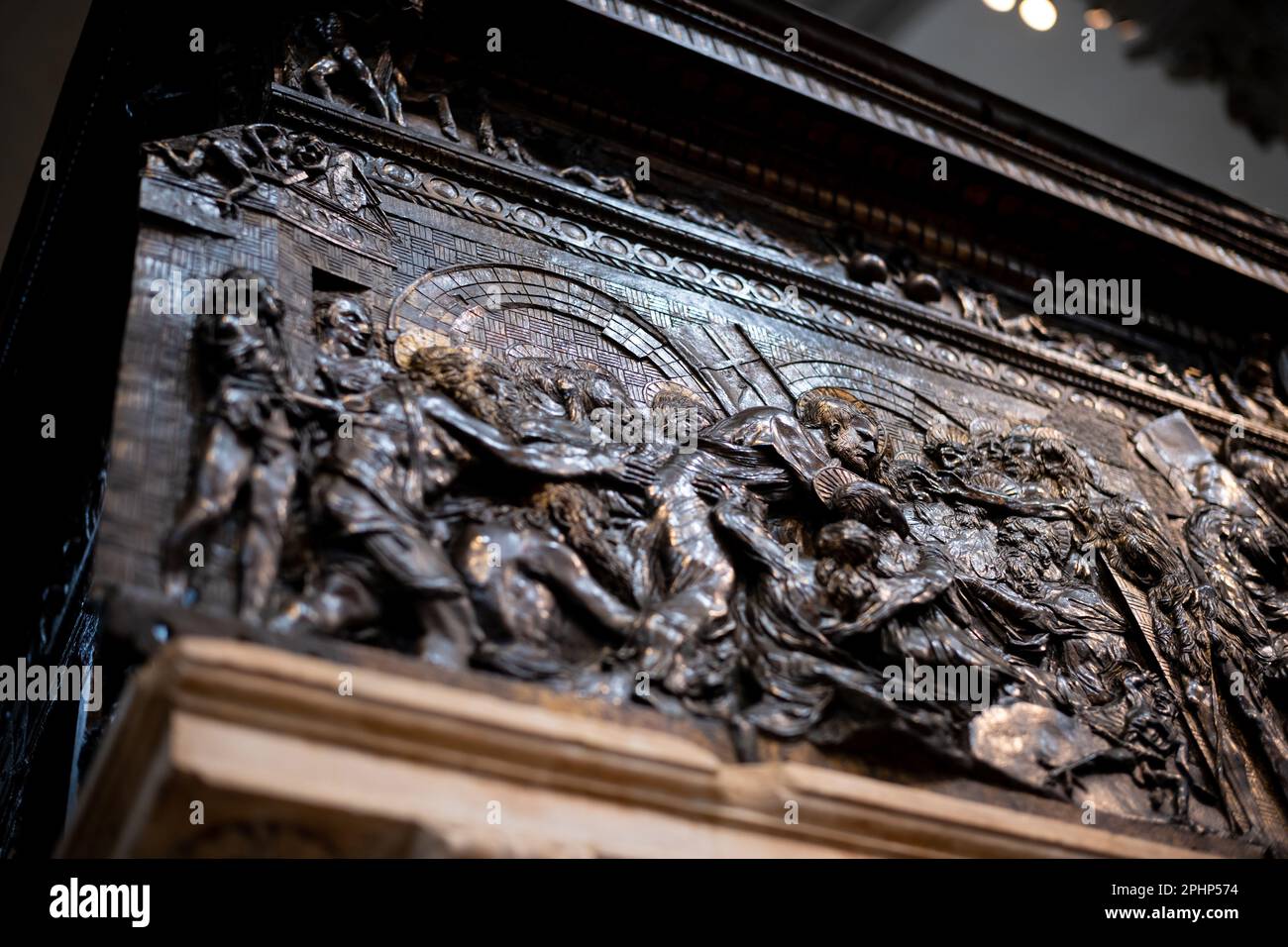 The Resurrection Pulpit begun by Donatello, one of his last works, in ...