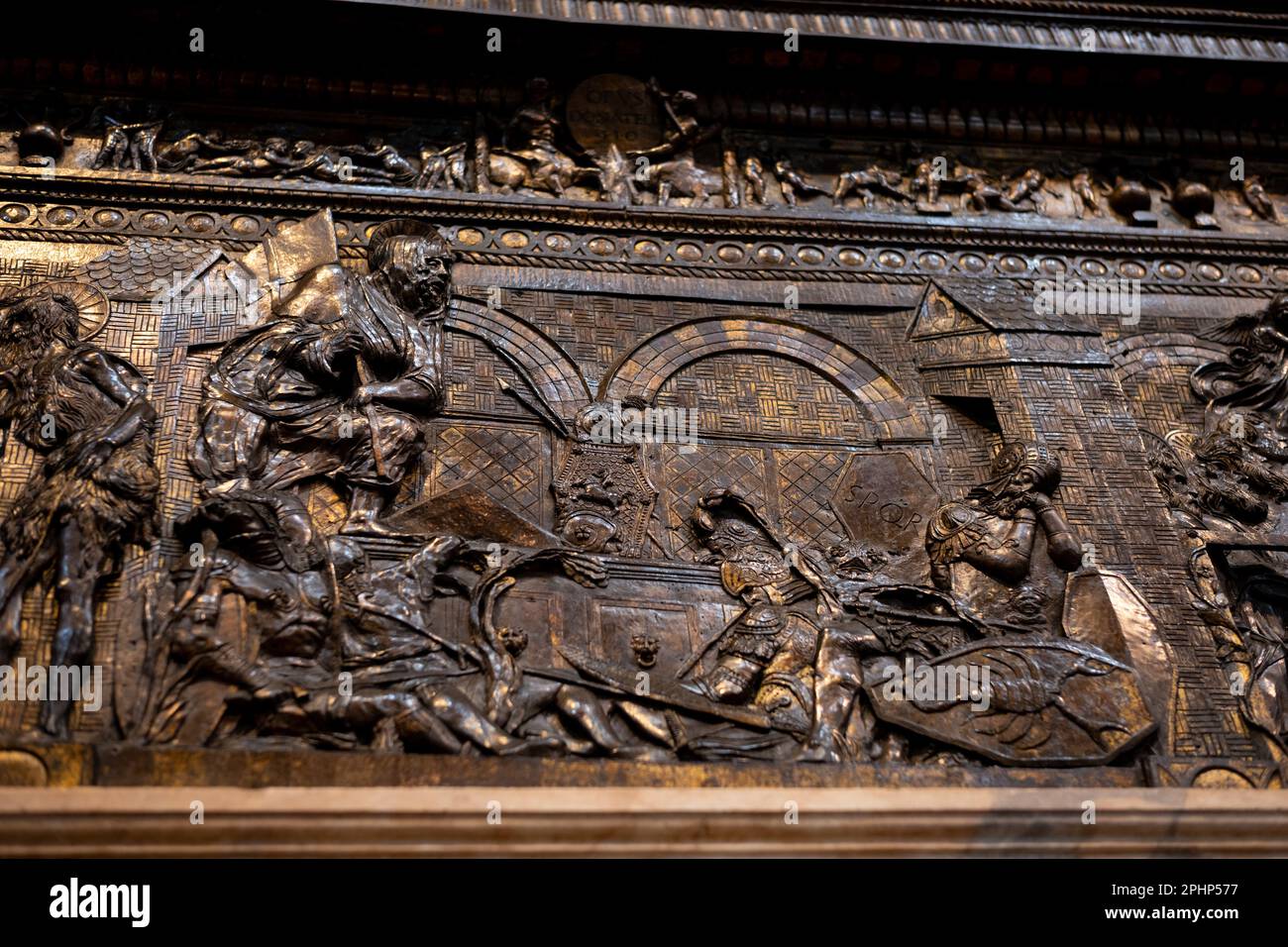 The Resurrection Pulpit begun by Donatello, one of his last works, in ...