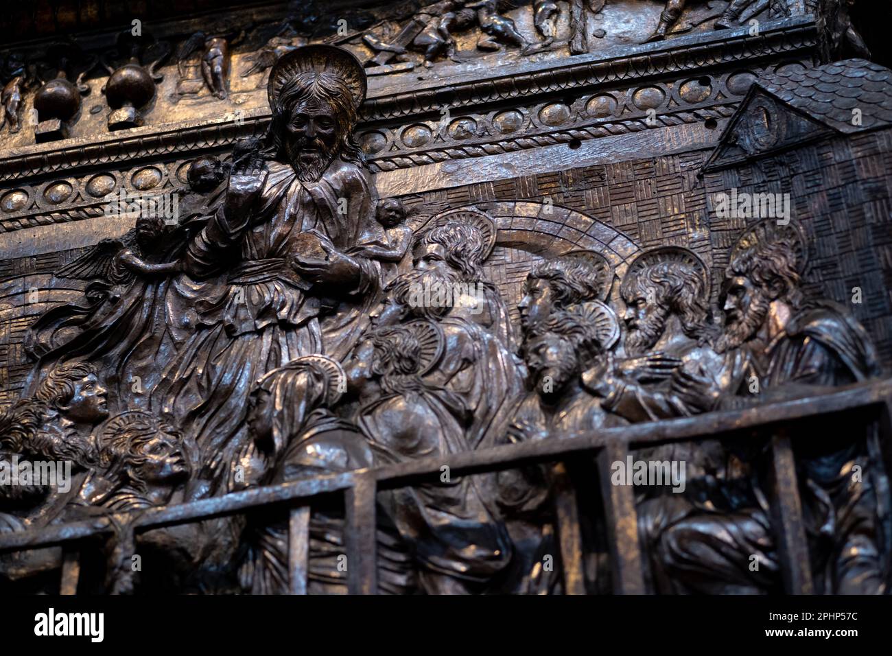 The Resurrection Pulpit begun by Donatello, one of his last works, in ...