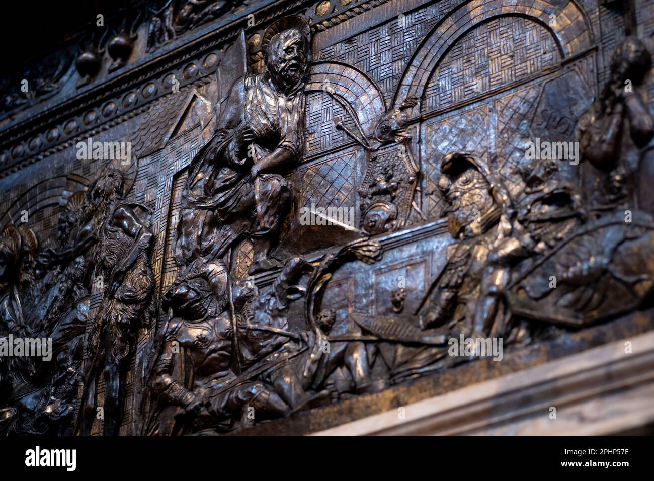 The Resurrection Pulpit begun by Donatello, one of his last works, in ...