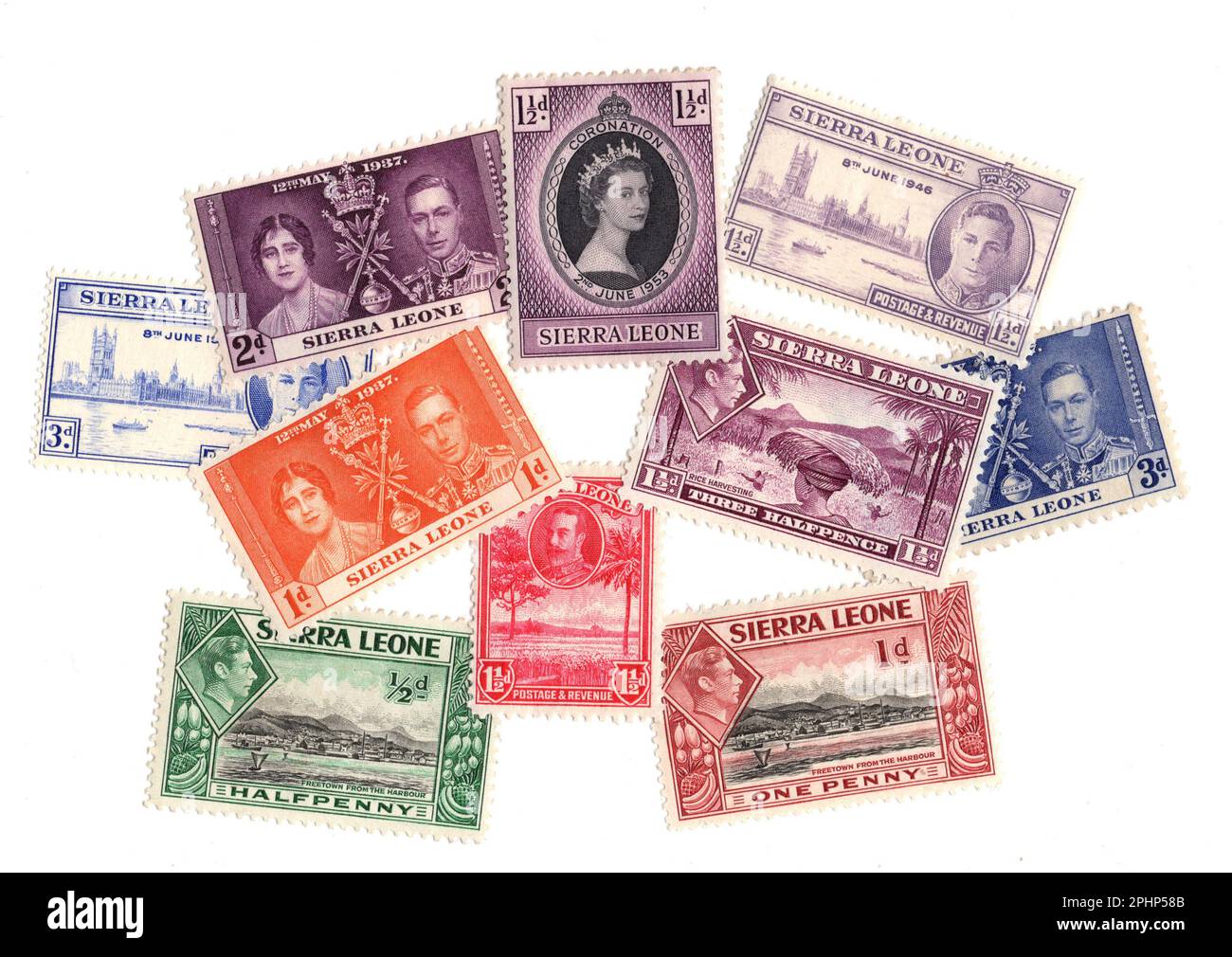 Sierra leone postage stamp hi-res stock photography and images - Alamy