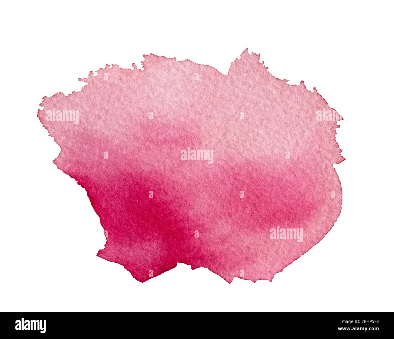 Contemporary artistic Red abstractive watercolor spot isolated on a ...