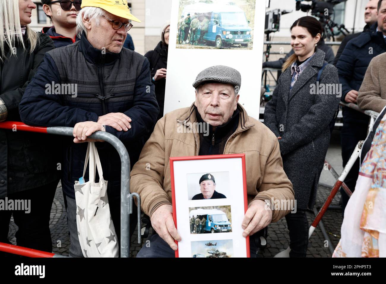 Berlin, Germany. 29th Mar, 2023. Wolfgang Meier awaits the arrival of ...