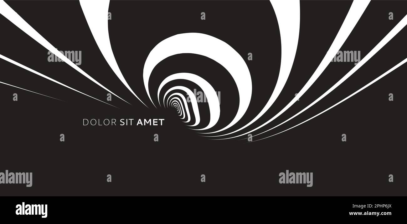 Abstract digital signal form. Sound wave and line in a circle. Striped ...