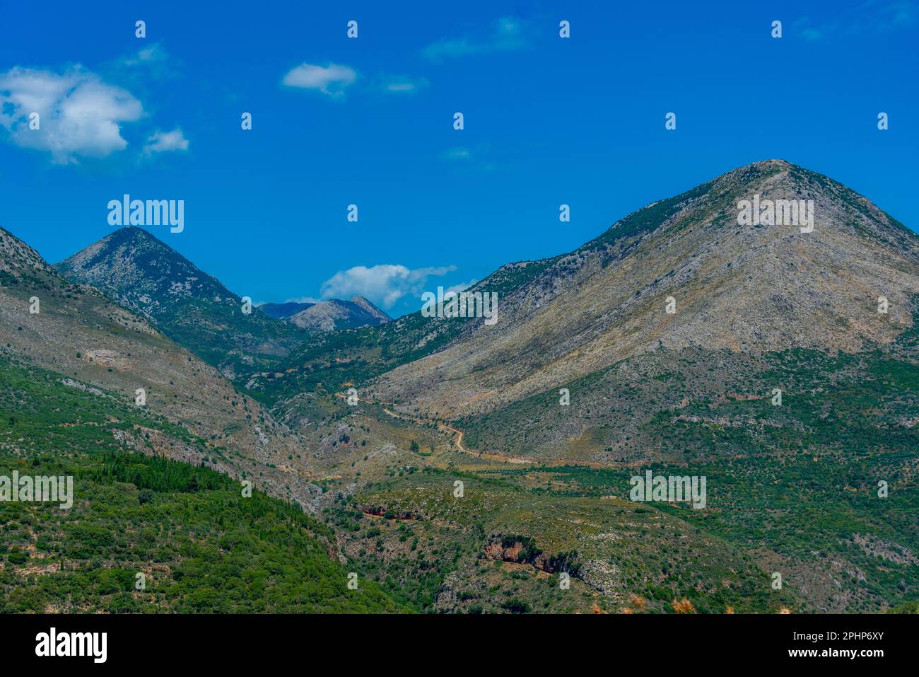 Landscape of Taygetos mountains in Greece Stock Photo - Alamy