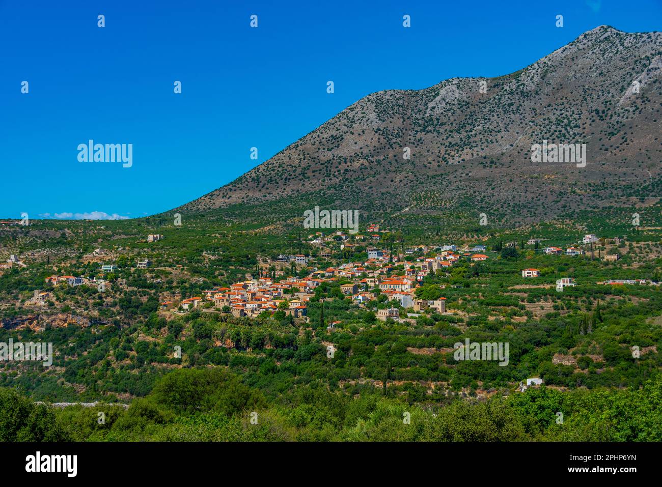 Oitylo village in Greek peninsula Peloponesse Stock Photo - Alamy