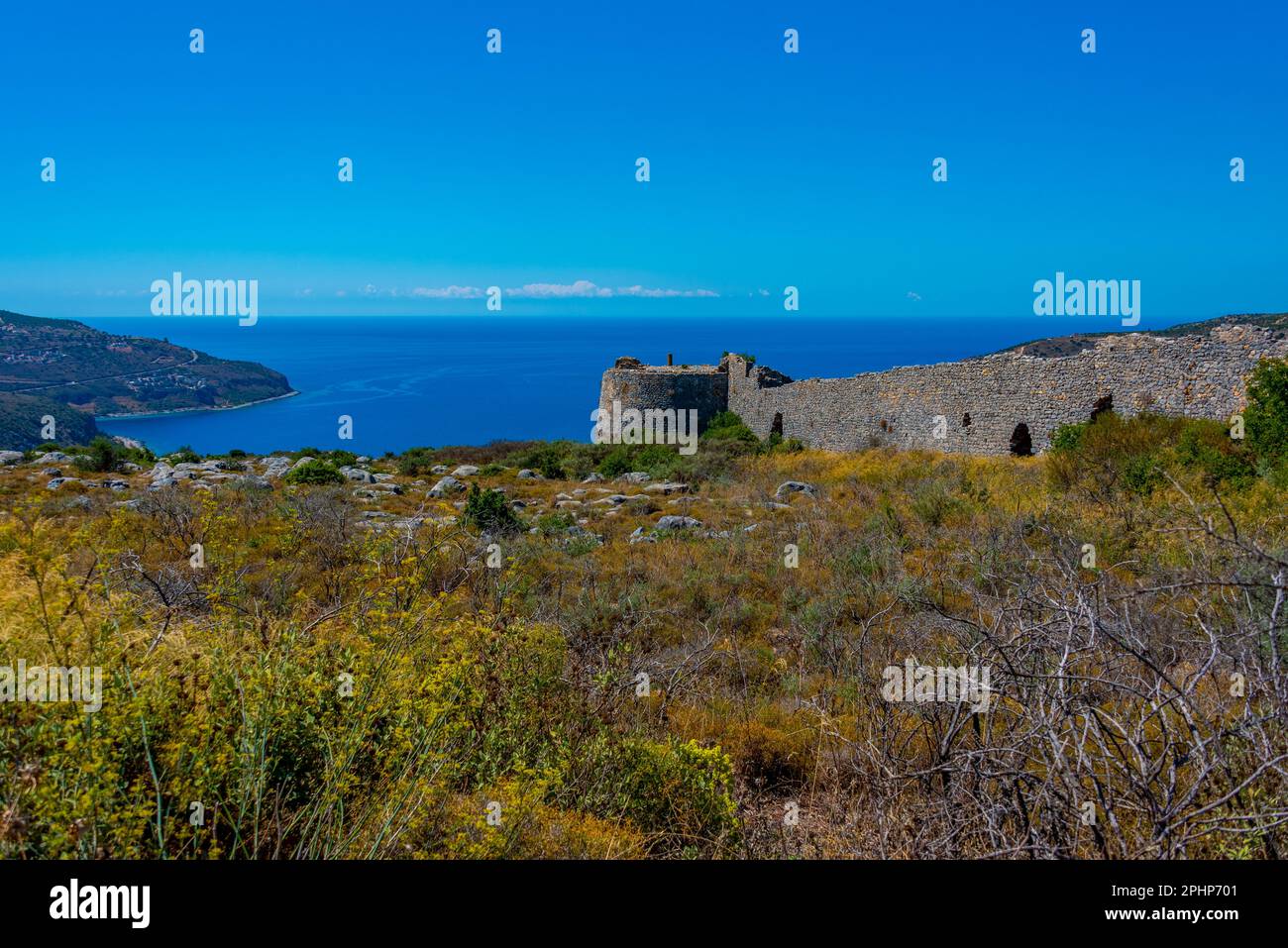 Kastro Kelephas castle in Greek peninsula Peloponnese Stock Photo - Alamy