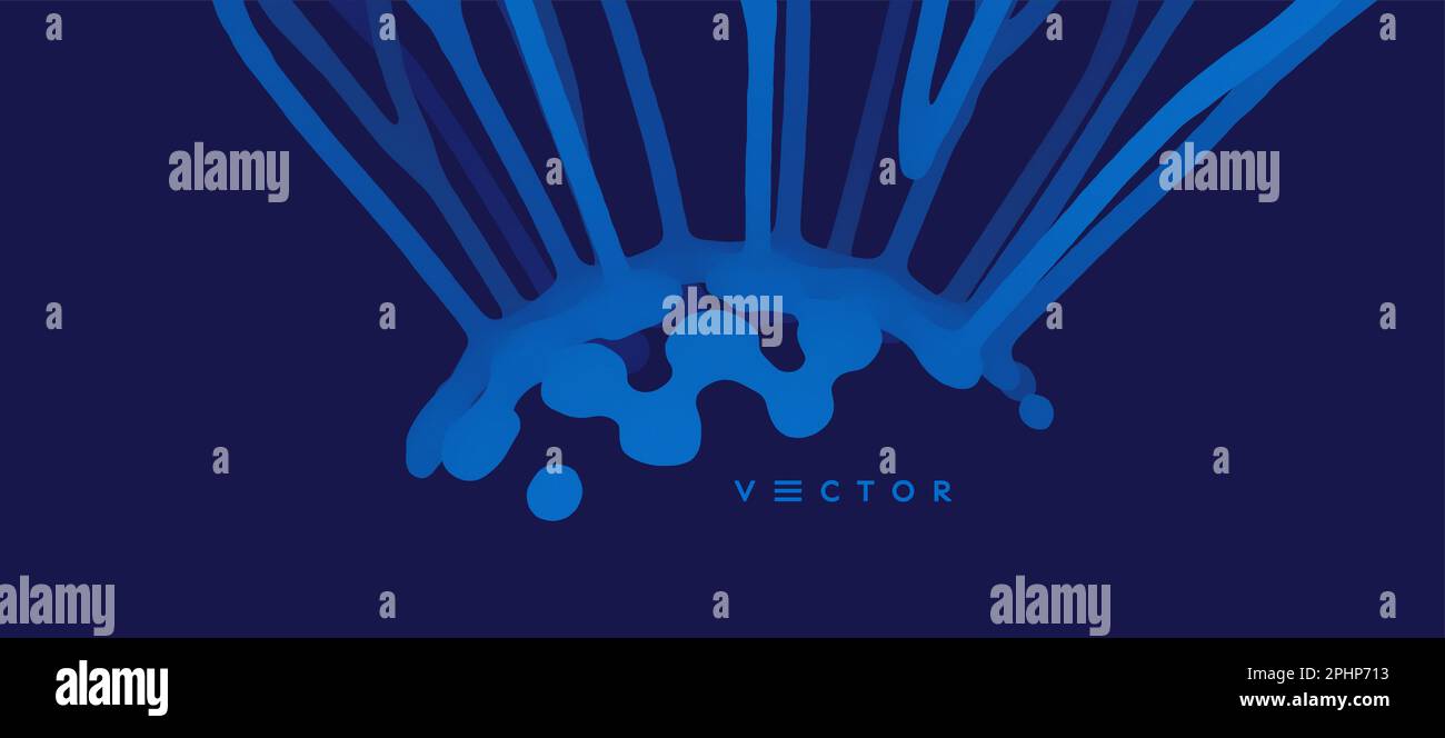 Abstract sphere with exploding rays. Nuclear power reaction. Paint ...