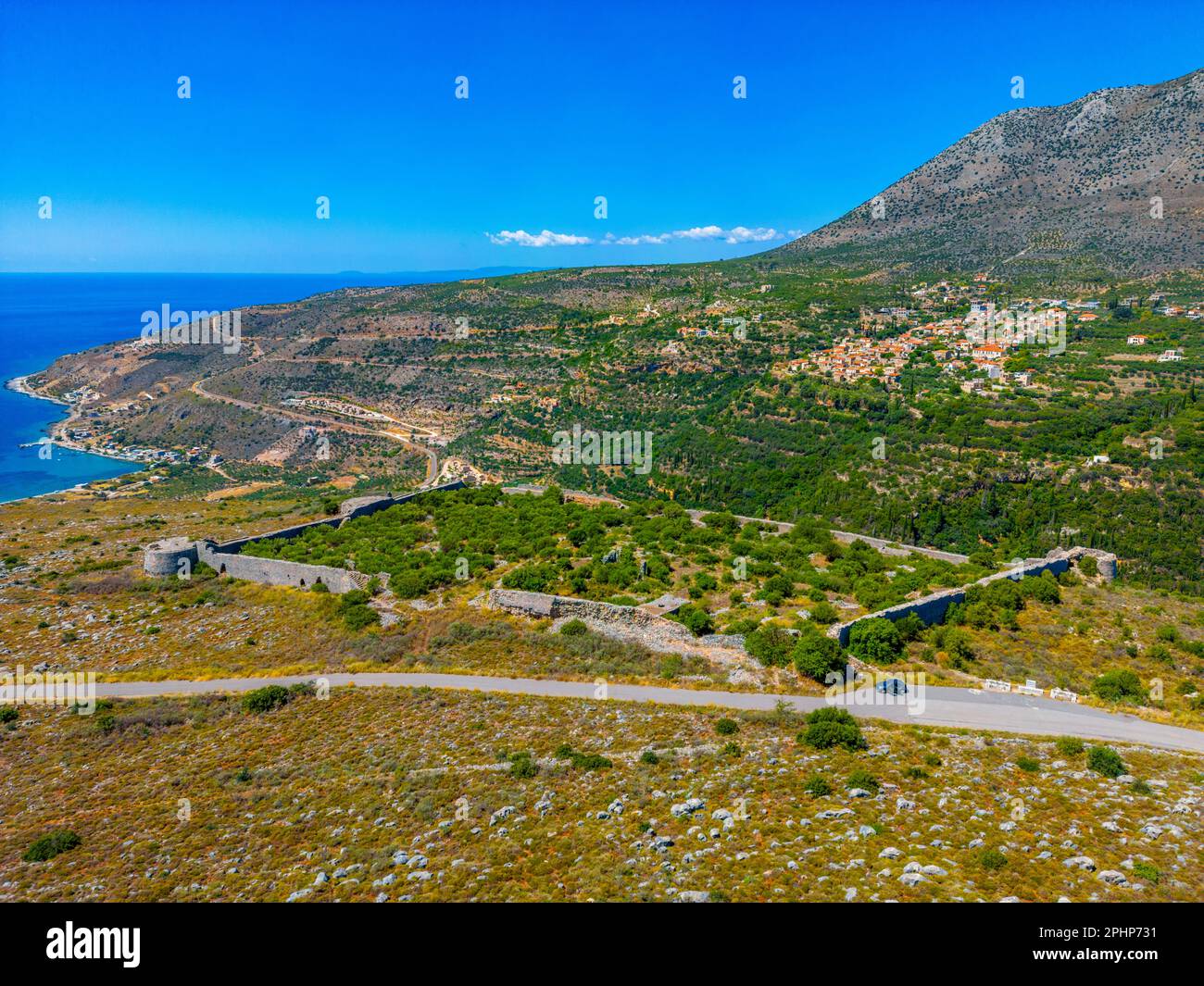 Kastro Kelephas castle in Greek peninsula Peloponnese Stock Photo - Alamy