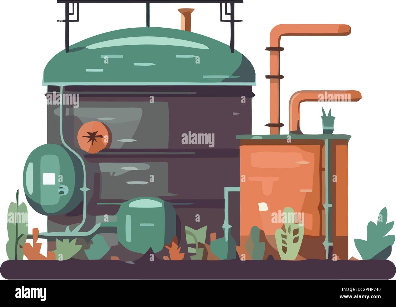 plant factory with tanks Stock Vector Image & Art - Alamy