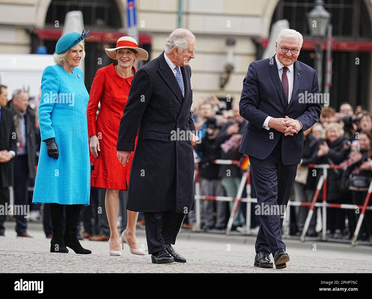 Berlin, Germany. 29th Mar, 2023. King Charles III (2nd from right) and ...