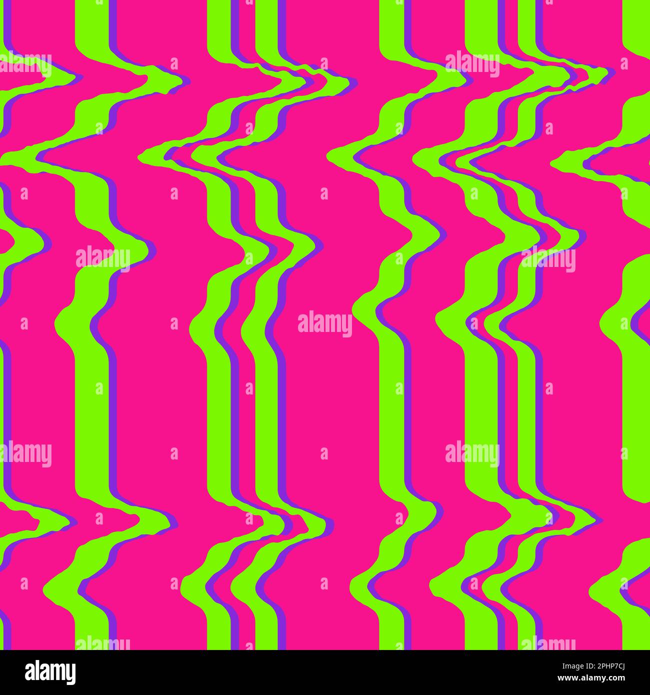 Hand drawn seamless pattern with y2k trendy neon green stripes on hot ...
