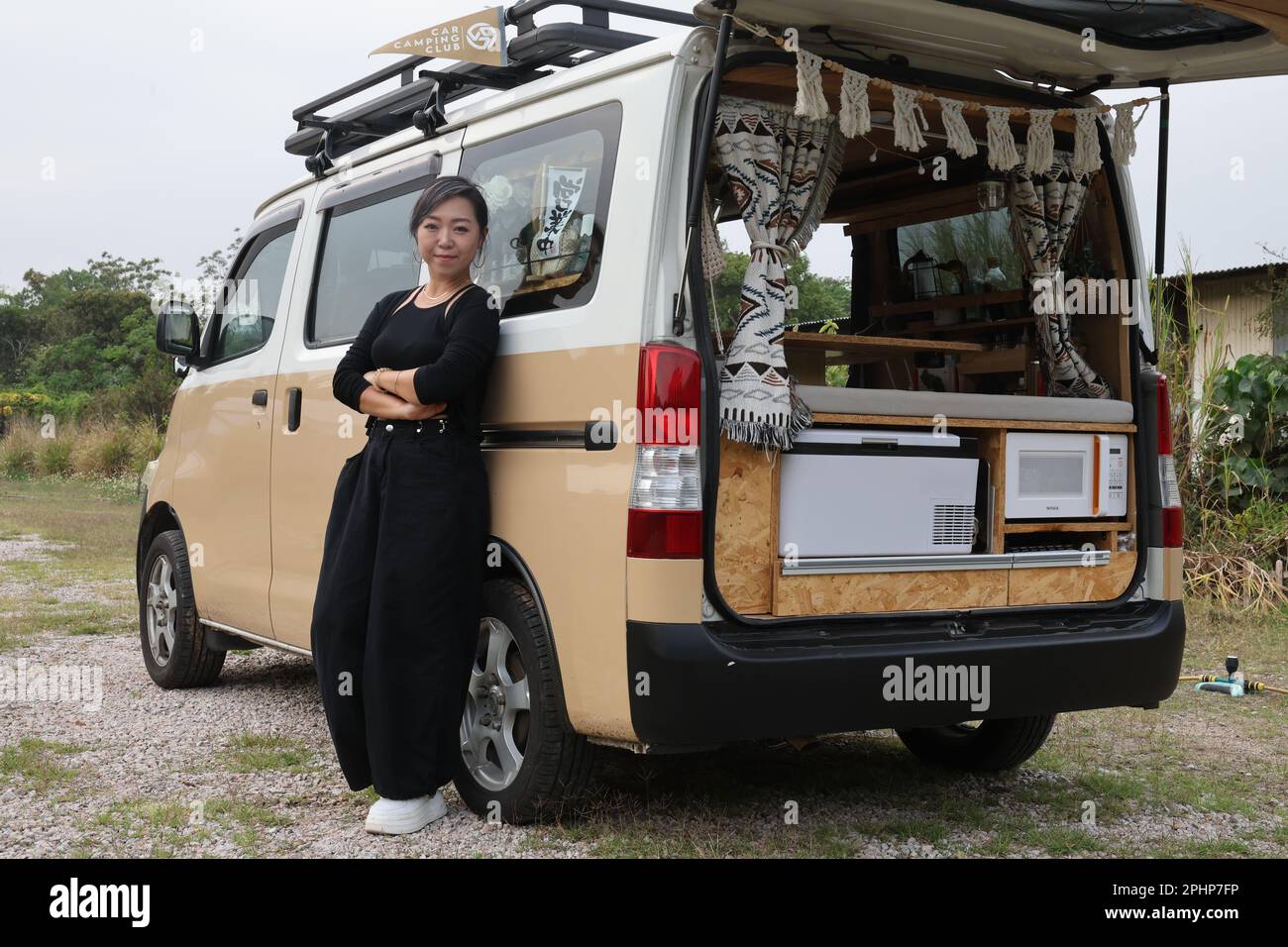 Shachuhaku-goer Bobo Chan poses for a picture in Yuen Long. 18MAR23 SCMP/Edmond So Stock Photo ...