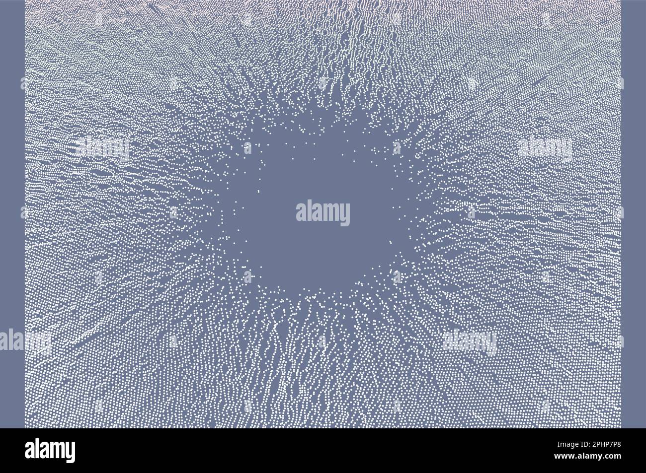 Small Particles Strive Out Of Center Array With Dynamic Particles Abstract Grid Design Vector