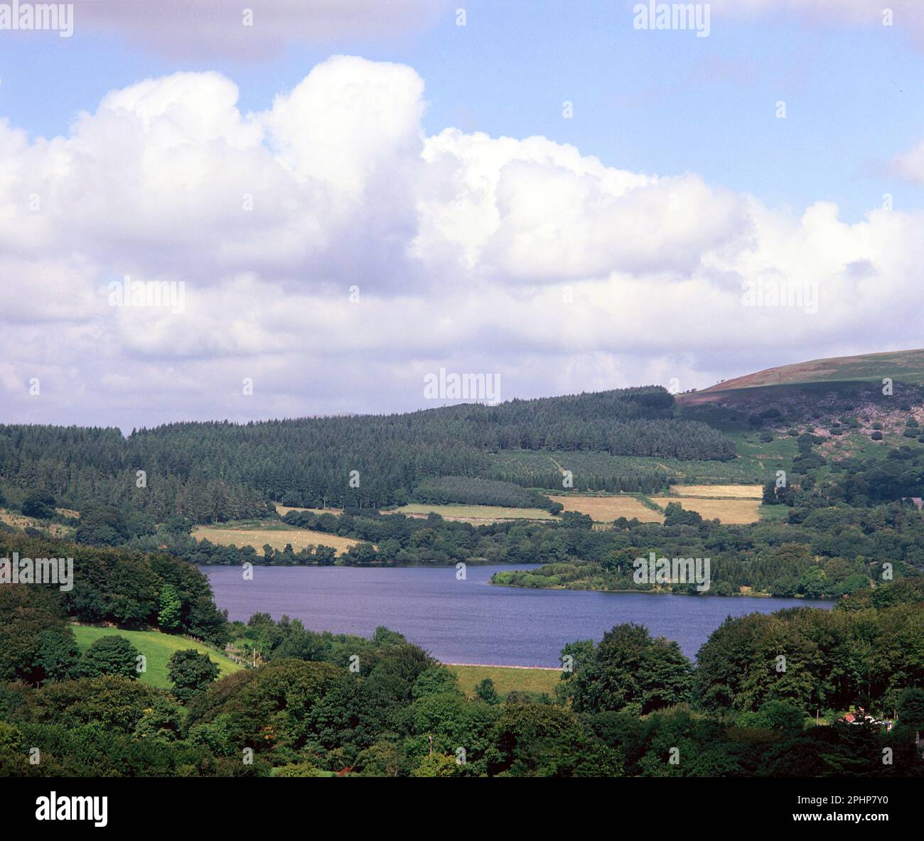 United Kingdom. England. Devon. Burrator Reservoir on the edge of ...