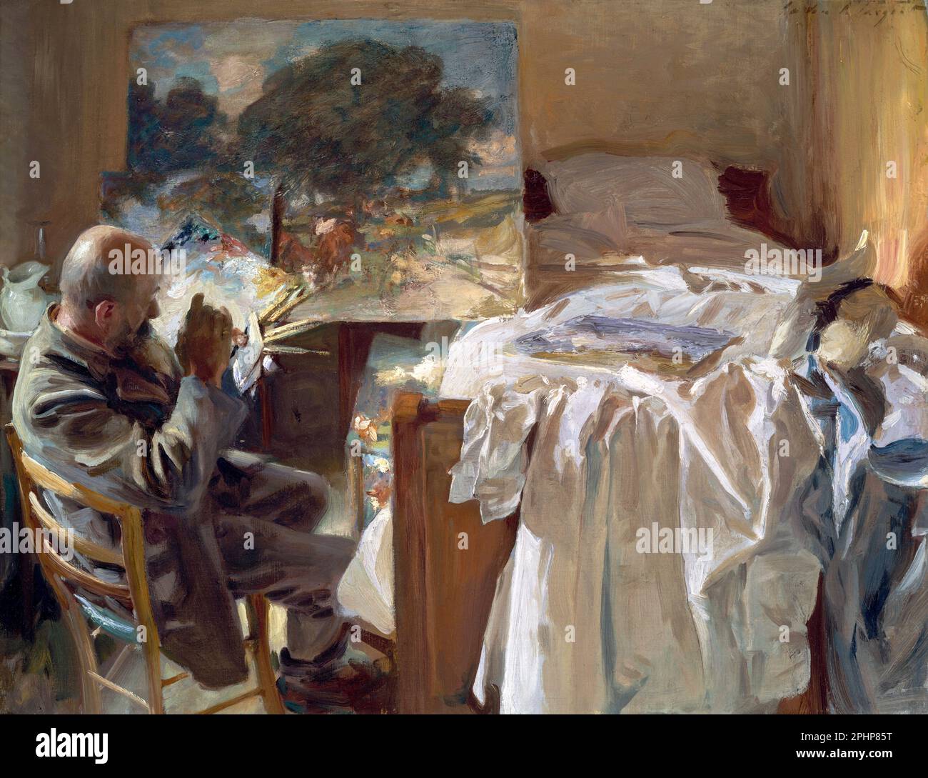 "An Artist in His Studio" by John Singer Sargent (1856-1925), oil on ...