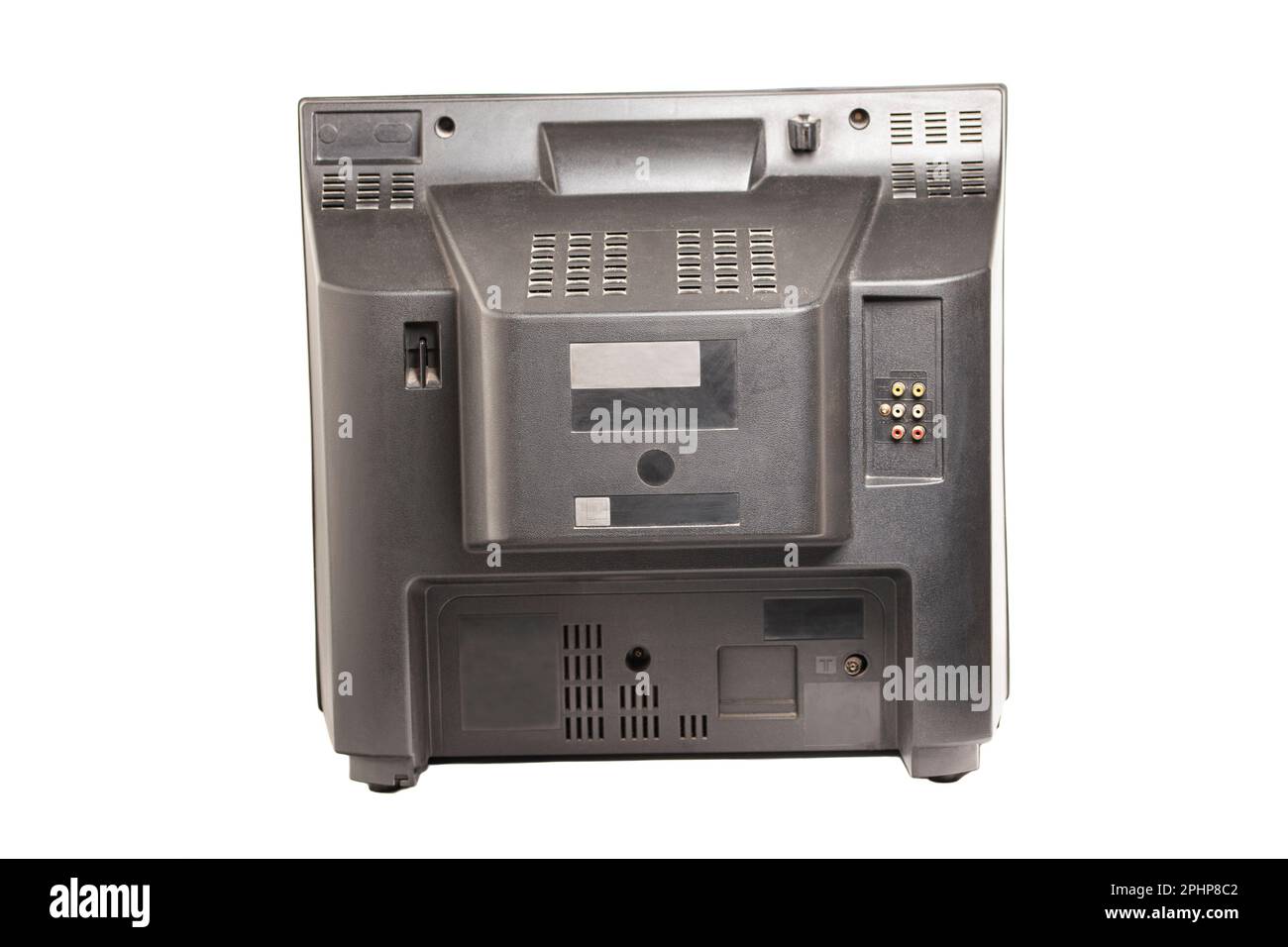 Retro old television back side isolated on white background Stock Photo ...