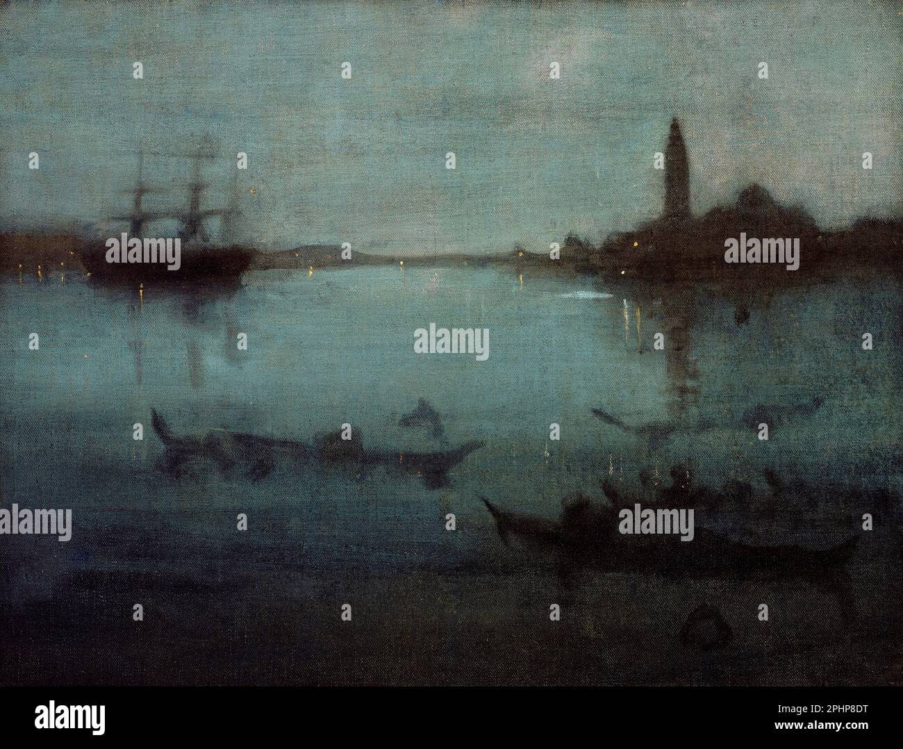 Nocturne in Blue and Silver: The Lagoon, Venice by James Abbott McNeill ...