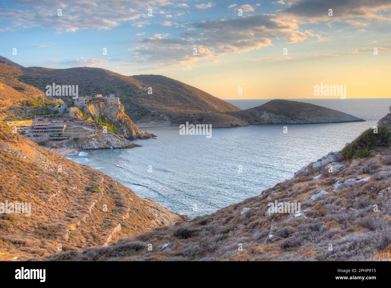 Panorama view of Marmari beach in Greece Stock Photo - Alamy