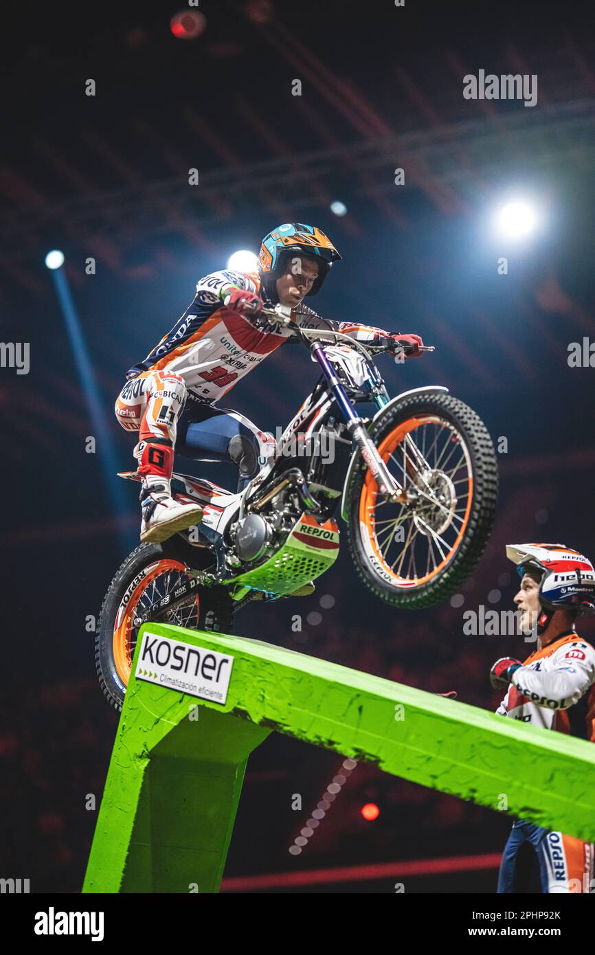 Gabriel Marcelli in a competition in Spain competing in a closed ...