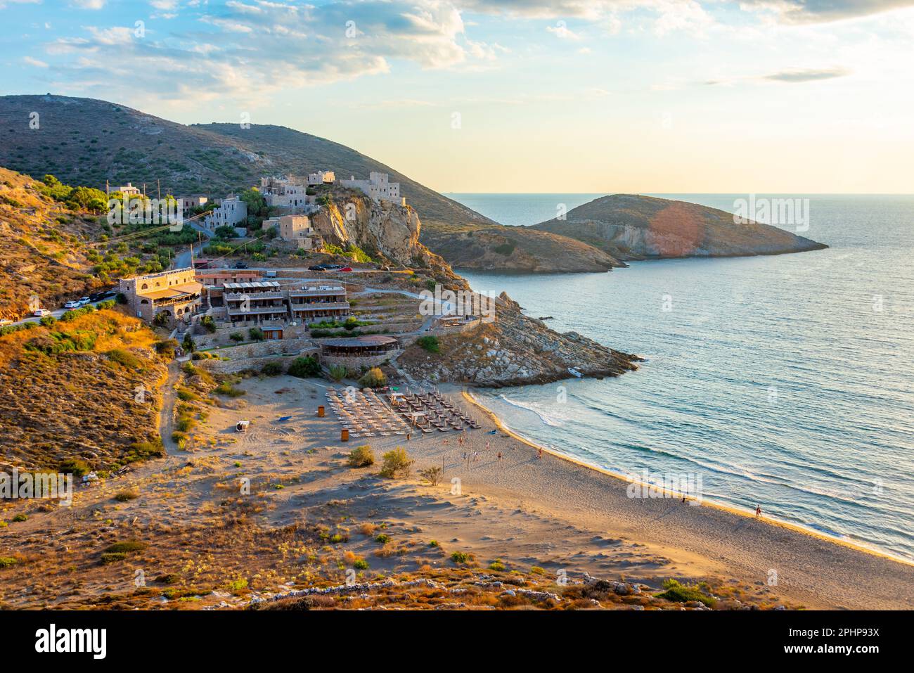 Panorama view of Marmari beach in Greece Stock Photo - Alamy