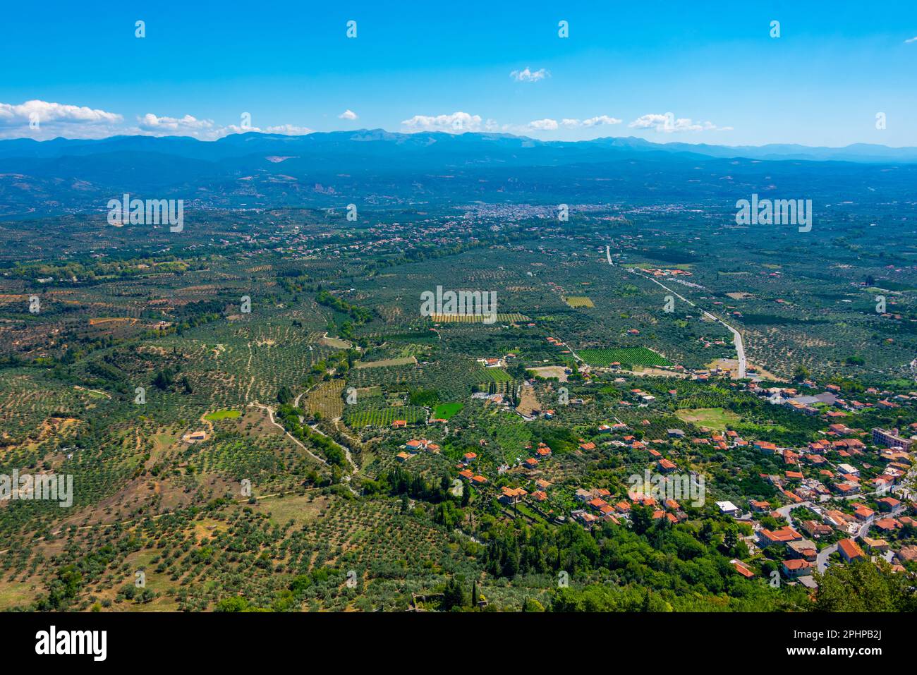Agricultural landscape of Sparta in Greece Stock Photo - Alamy
