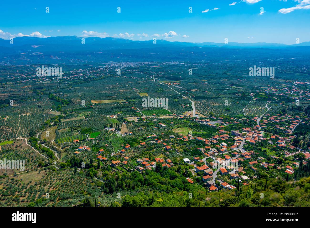 Agricultural landscape of Sparta in Greece Stock Photo - Alamy