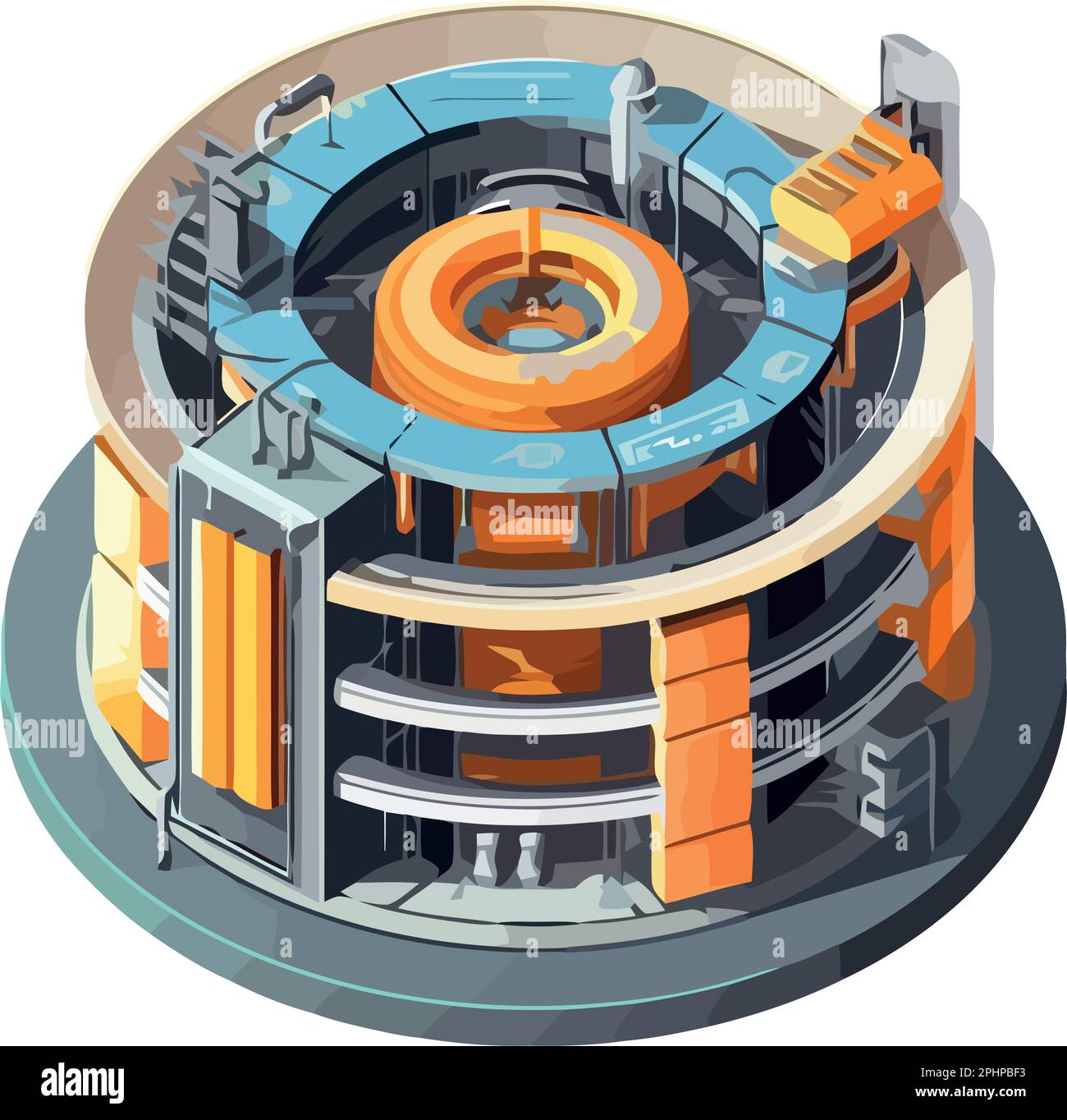 circular plant factory industrial Stock Vector Image & Art - Alamy