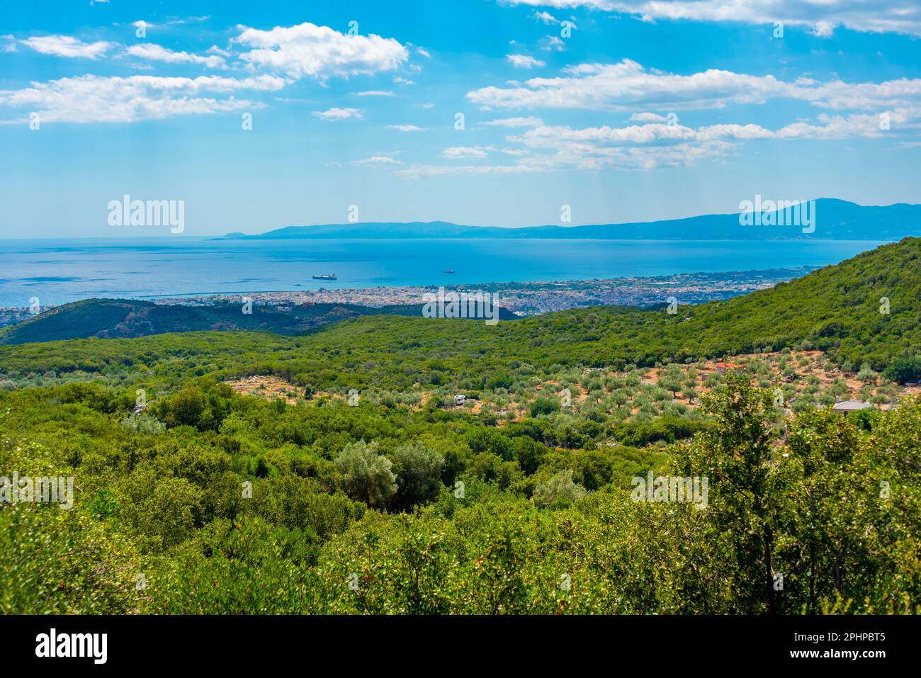 Panorama view of Kalamata town in Greece Stock Photo - Alamy