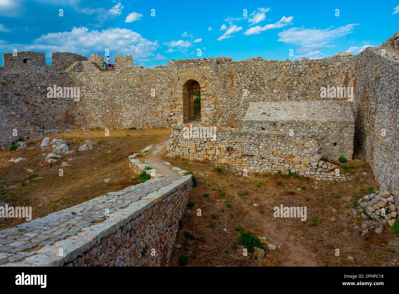View of Pylos castle in Greece Stock Photo - Alamy