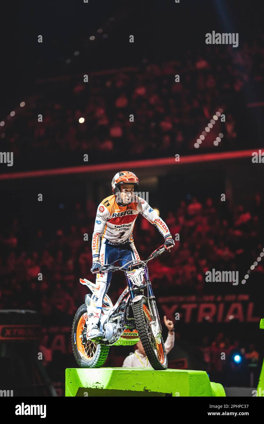 Toni Bou in a competition in Spain in which he was the winner Stock ...