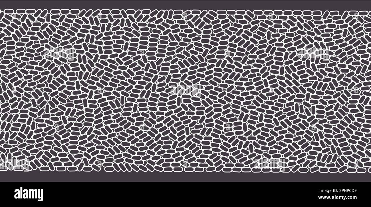 Black And White Texture Irregular Array Or Matrix Of Random Ovals Vector Illustration For