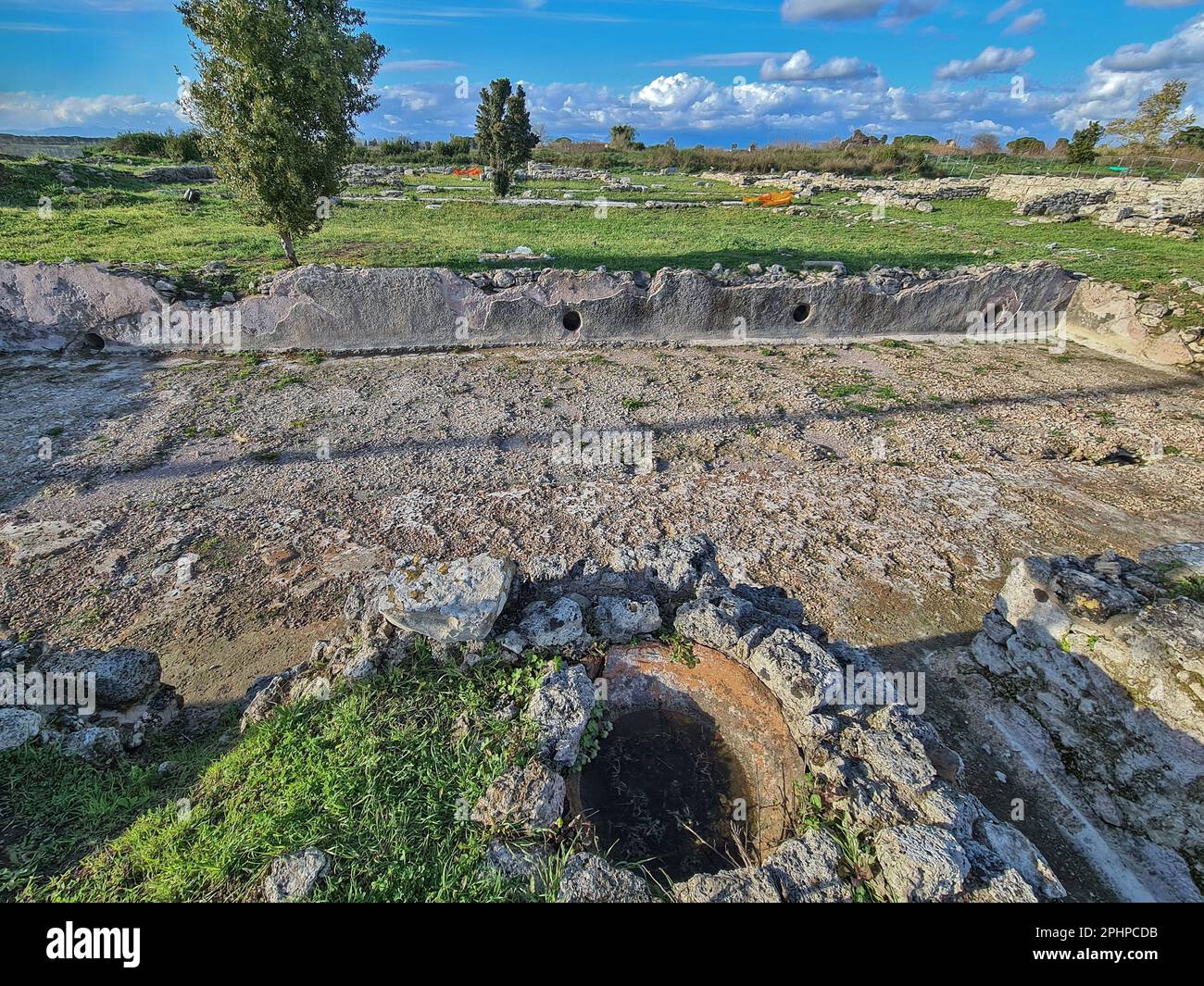 area archeologica di paestum, capaccio, salerno, campania, italia Stock ...