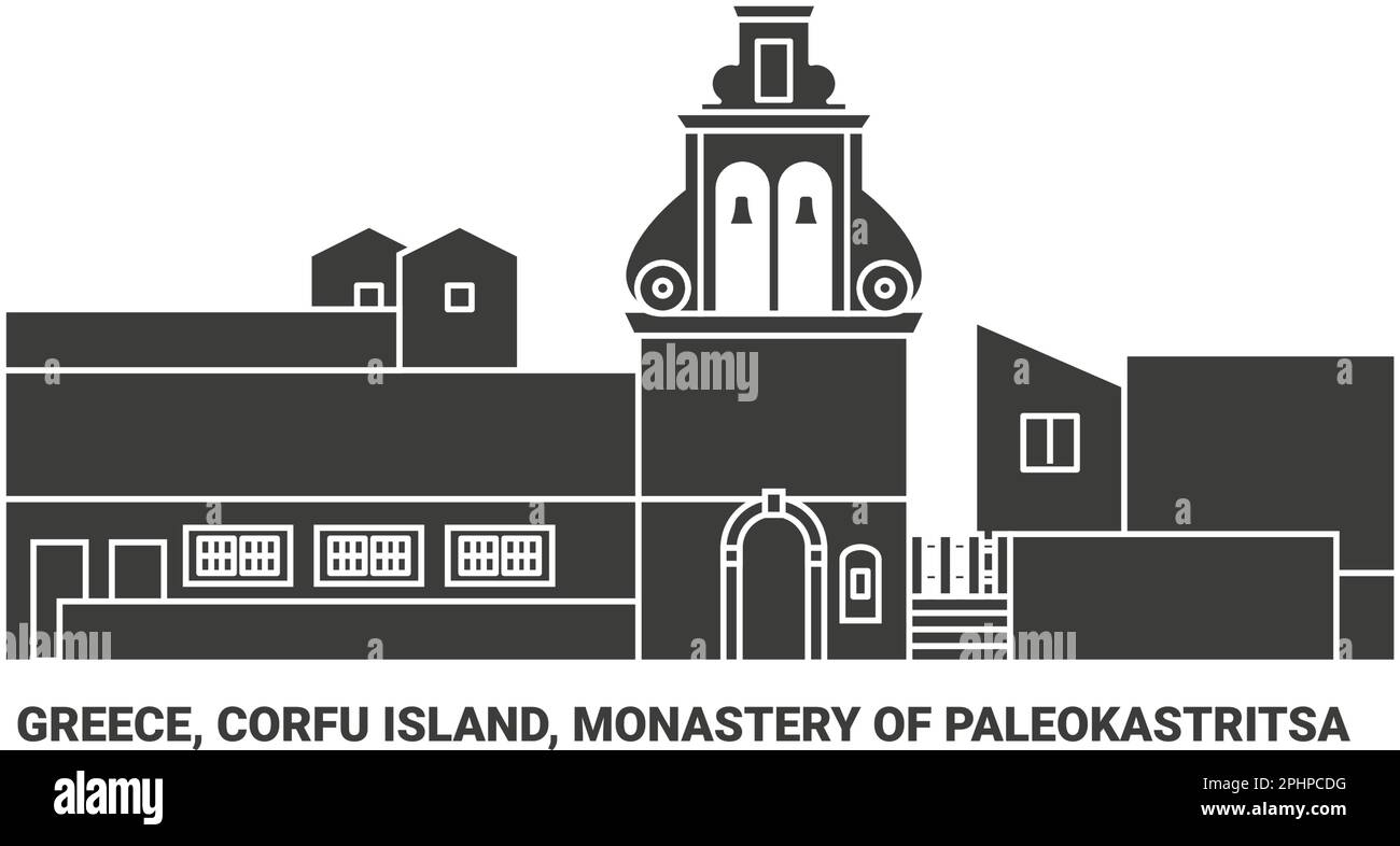 Greece, Corfu Island, Monastery Of Paleokastritsa travel landmark ...