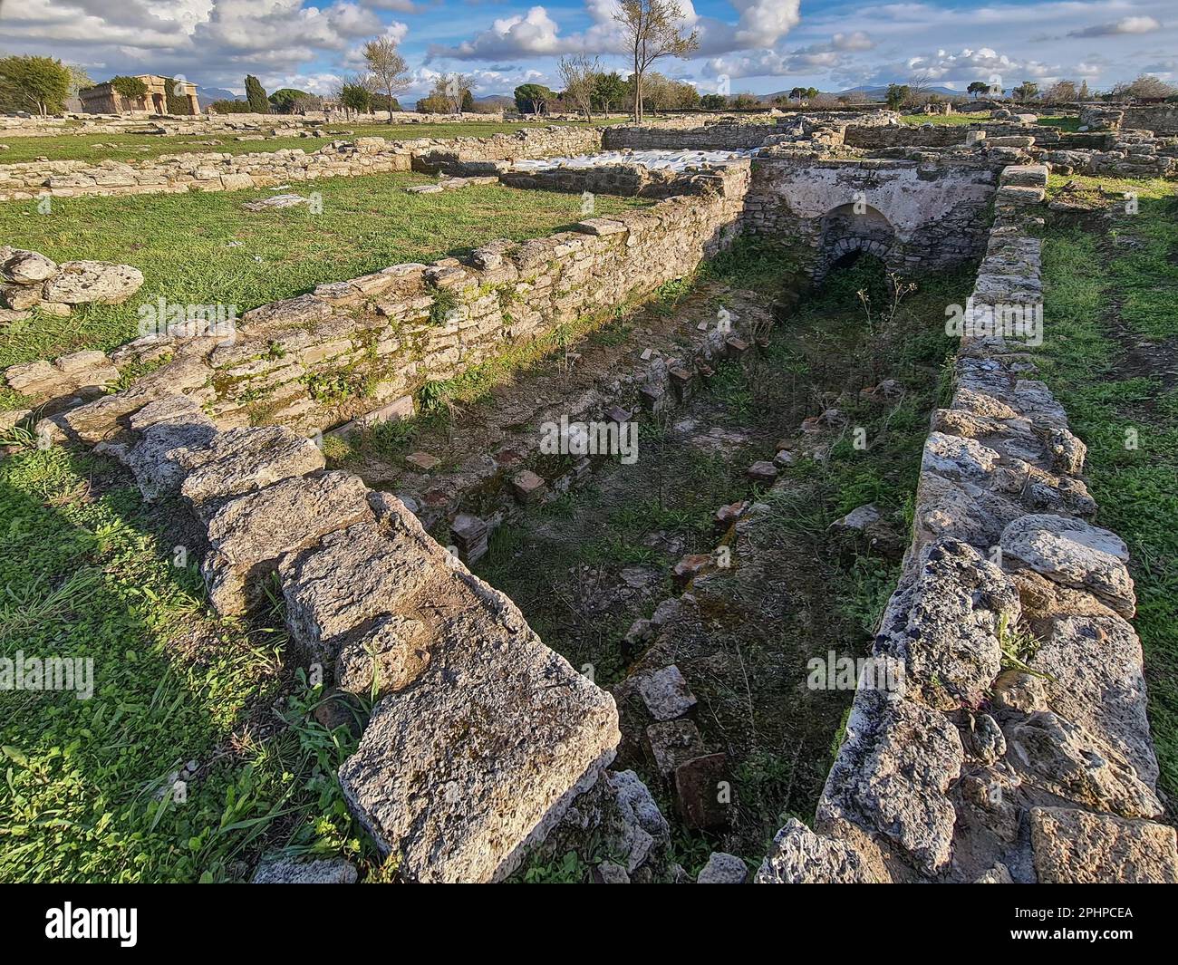 area archeologica di paestum, capaccio, salerno, campania, italia Stock ...