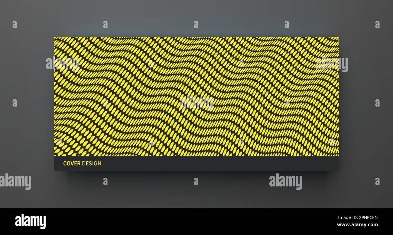 Wavy surface with optical illusion. Abstract polka dots pattern ...