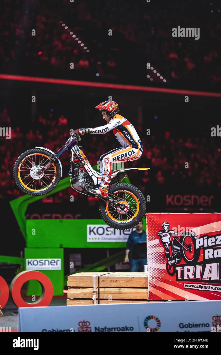 Toni Bou in a competition in Spain in which he was the winner Stock ...