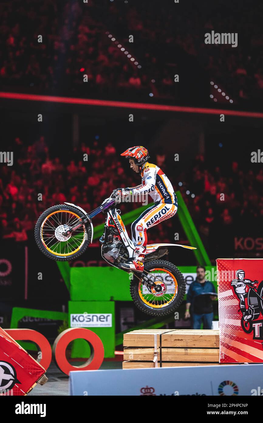 Toni Bou in a competition in Spain in which he was the winner Stock ...