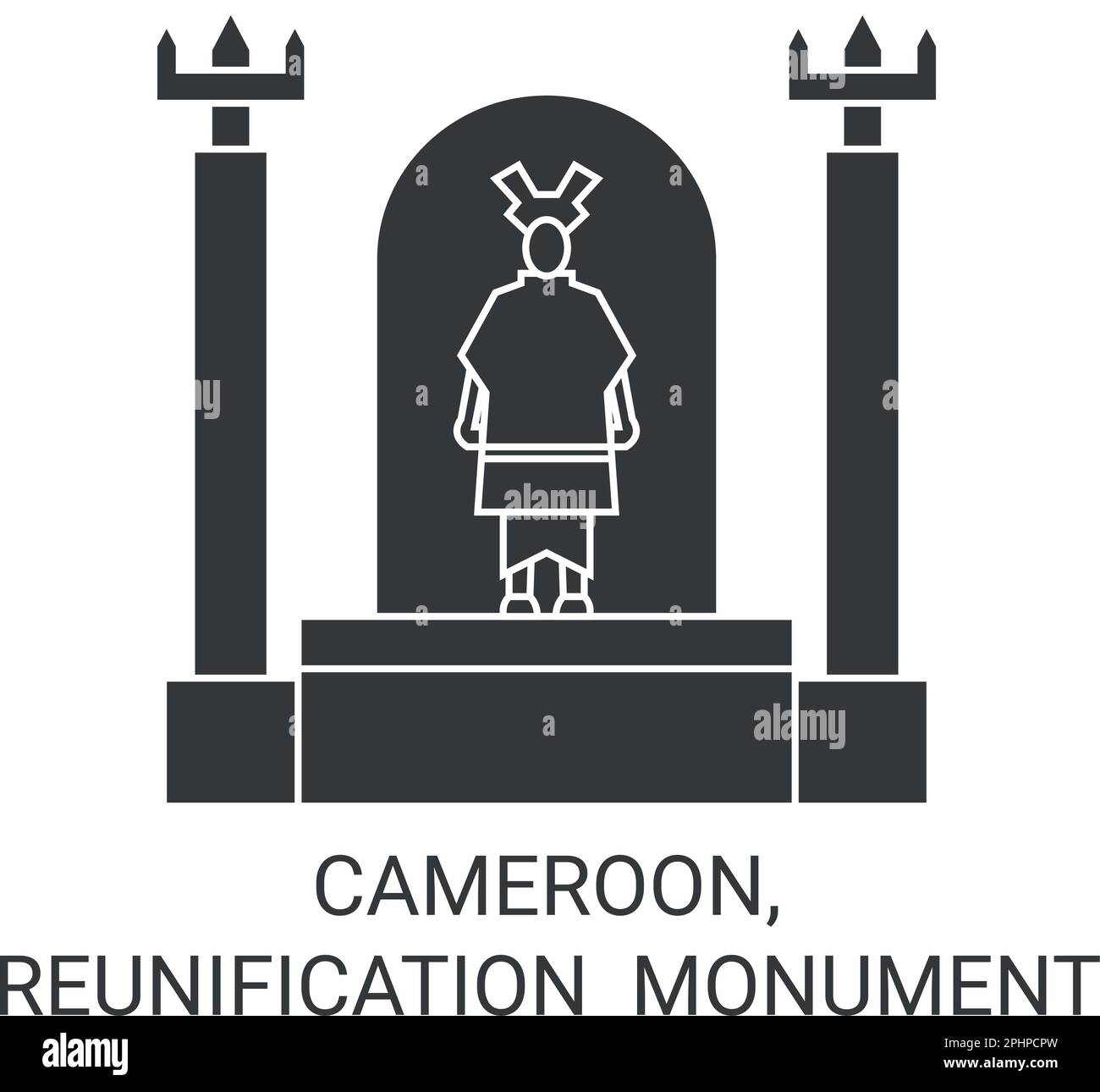 The monument of unification Stock Vector Images - Alamy