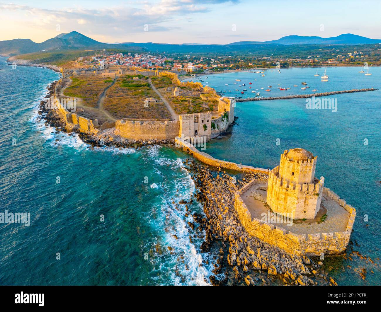 Panorama methoni castle in hi-res stock photography and images - Alamy