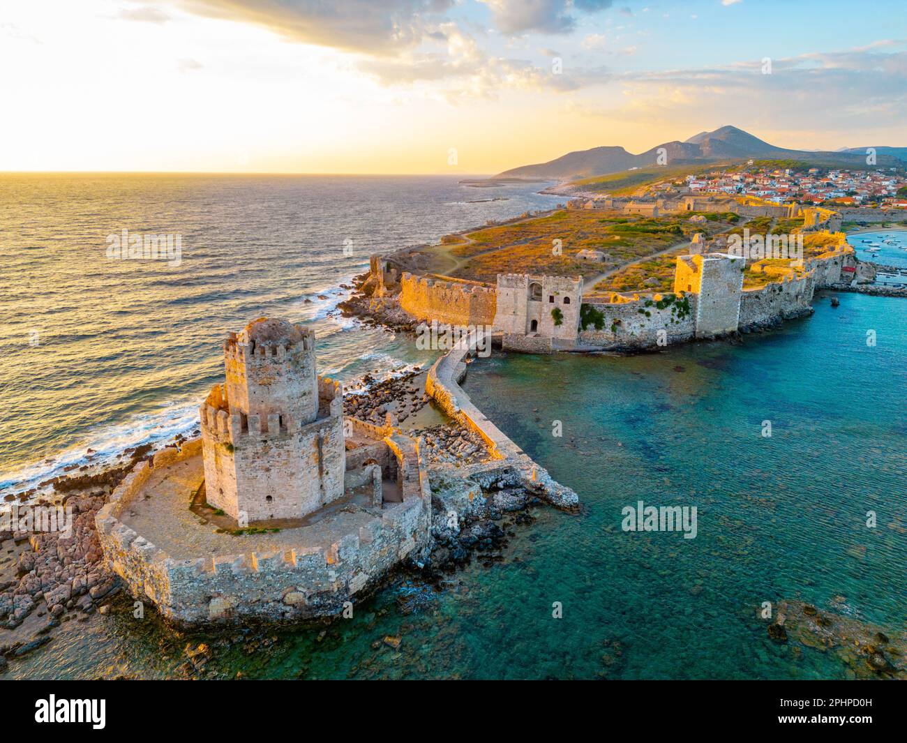 Panorama methoni castle in hi-res stock photography and images - Alamy