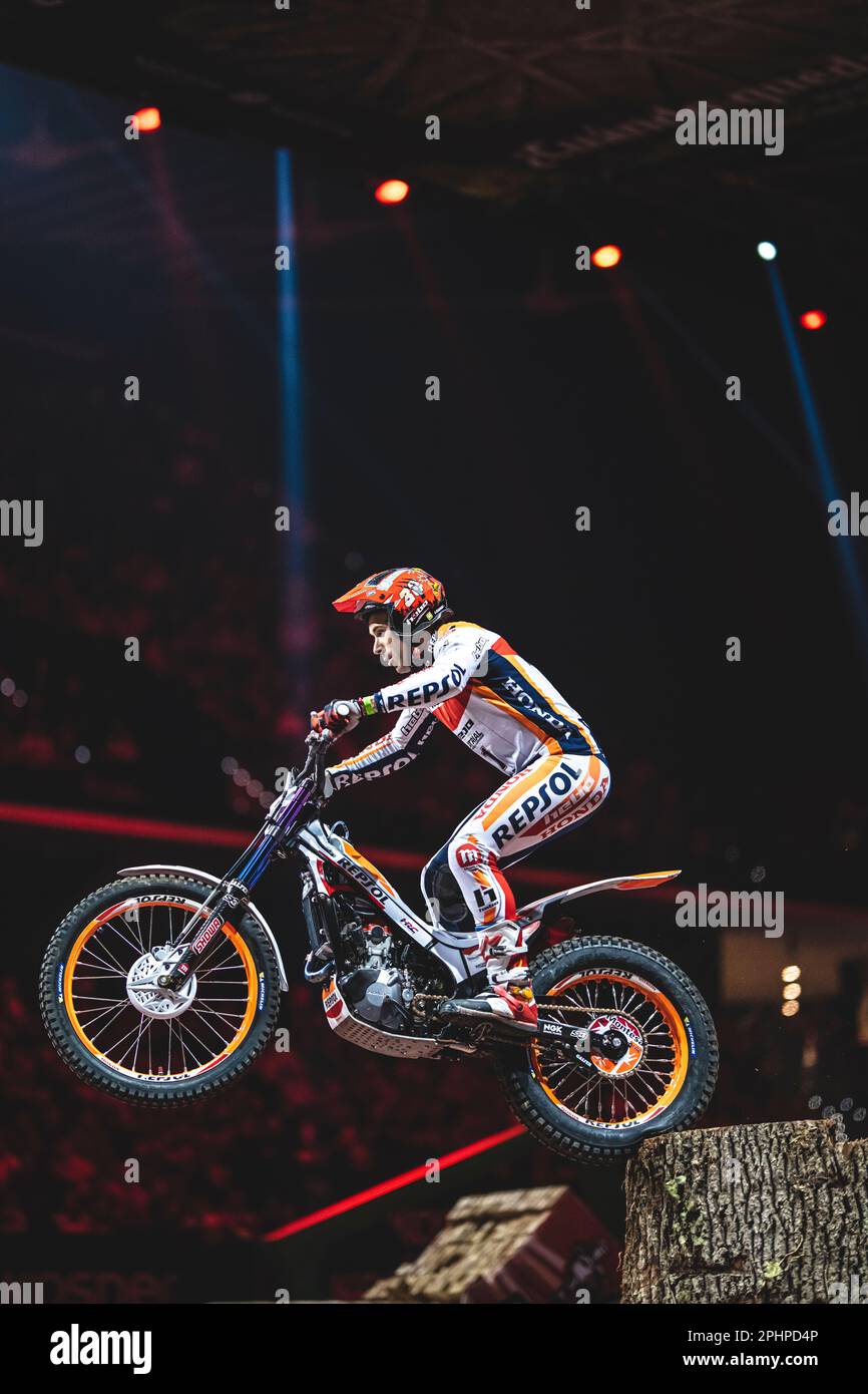 Toni Bou in a competition in Spain in which he was the winner Stock ...