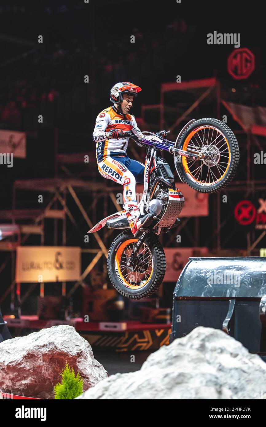 Toni Bou in a competition in Spain in which he was the winner Stock ...