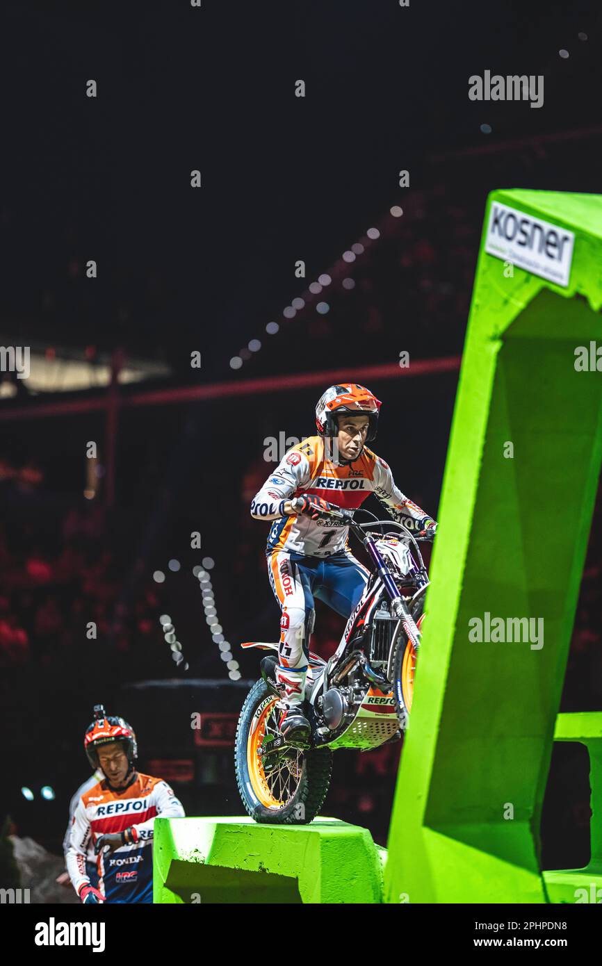 Toni Bou in a competition in Spain in which he was the winner Stock ...