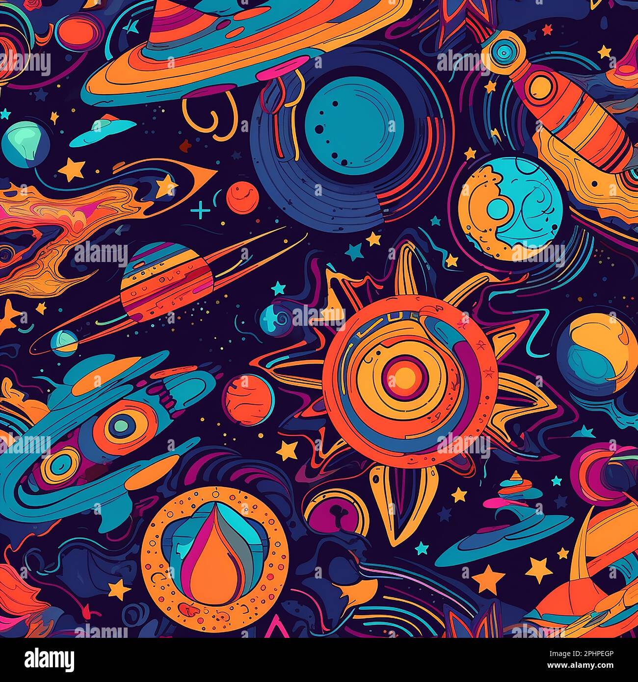 A vibrant celestial image featuring the outer planets of our Solar ...