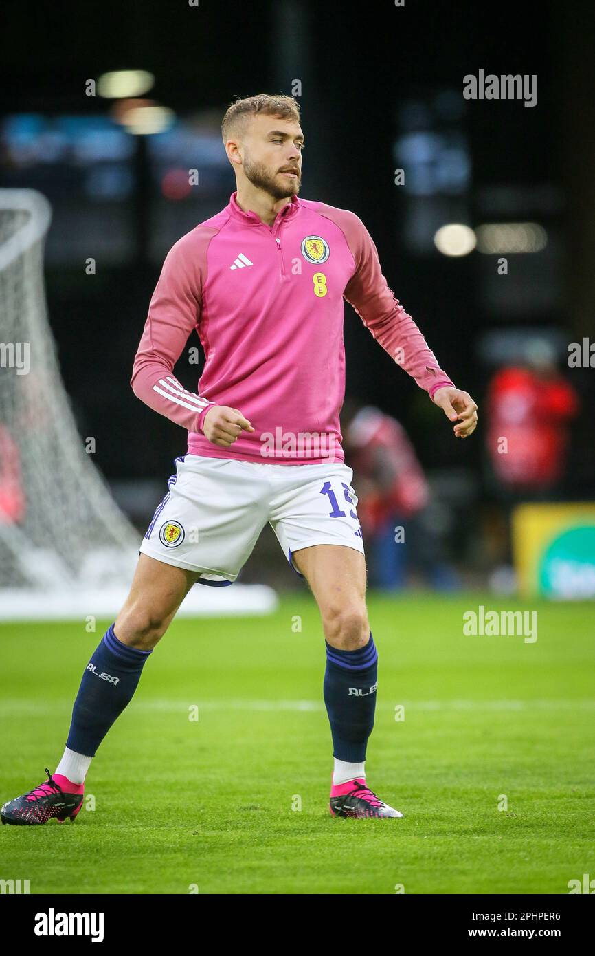 Ryan Porteous, who plays defender for Watford, playing in the game ...